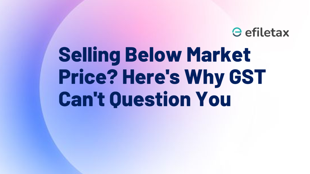 No GST Notice for Selling Below Market Price Legal Clarity - efiletax