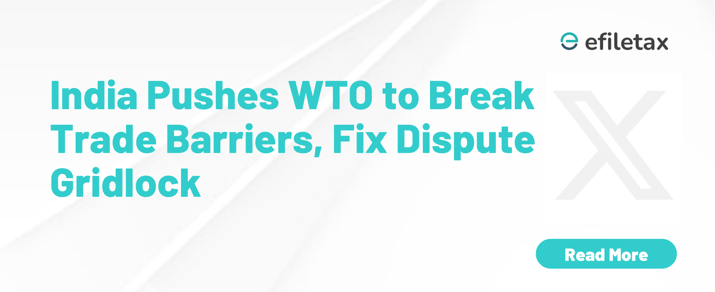 India Urges WTO Action on Non-Tariff Barriers - efiletax