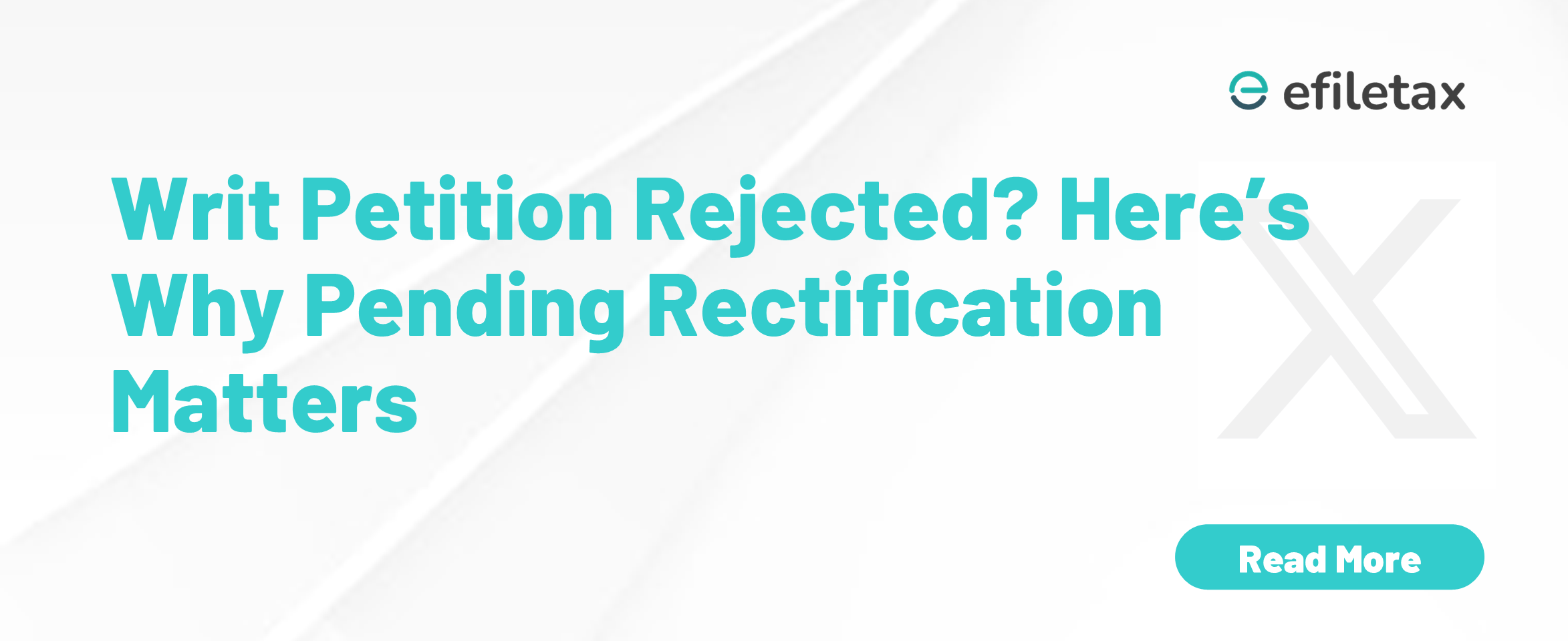 Writ Petition Not Maintainable if Rectification Application is Pending ...